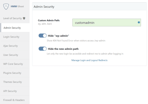 Security Features • Hide My WP Ghost