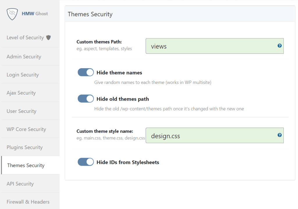 Security Features • Hide My WP Ghost
